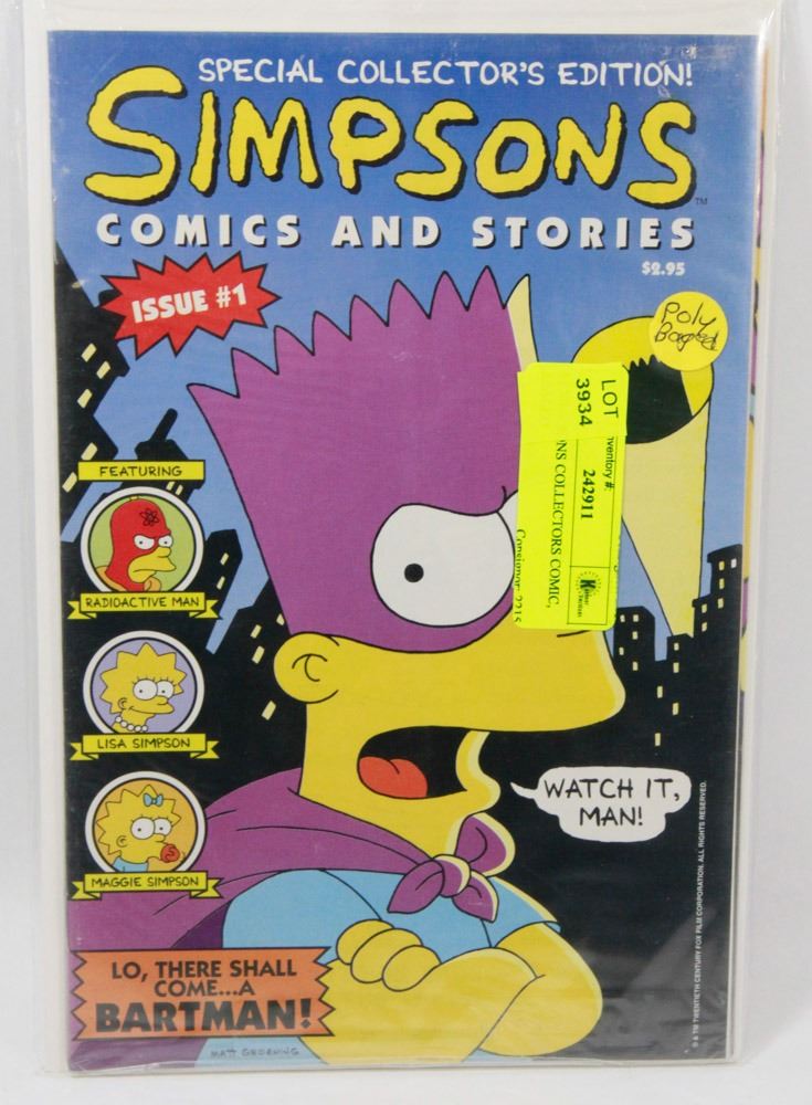 #1 SIMPSONS COLLECTORS COMIC, SEALED