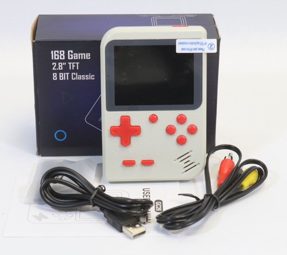 NEW 168 GAMES 8 BIT CLASSIC HANDHELD GAMING SYSTEM