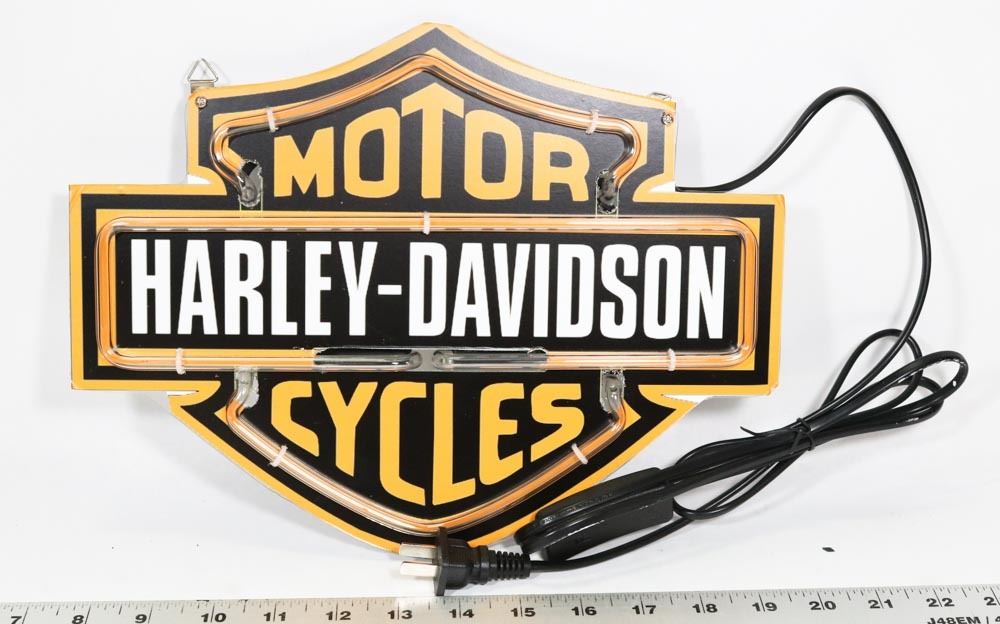 HARLEY DAVIDSON LIGHTED SIGN