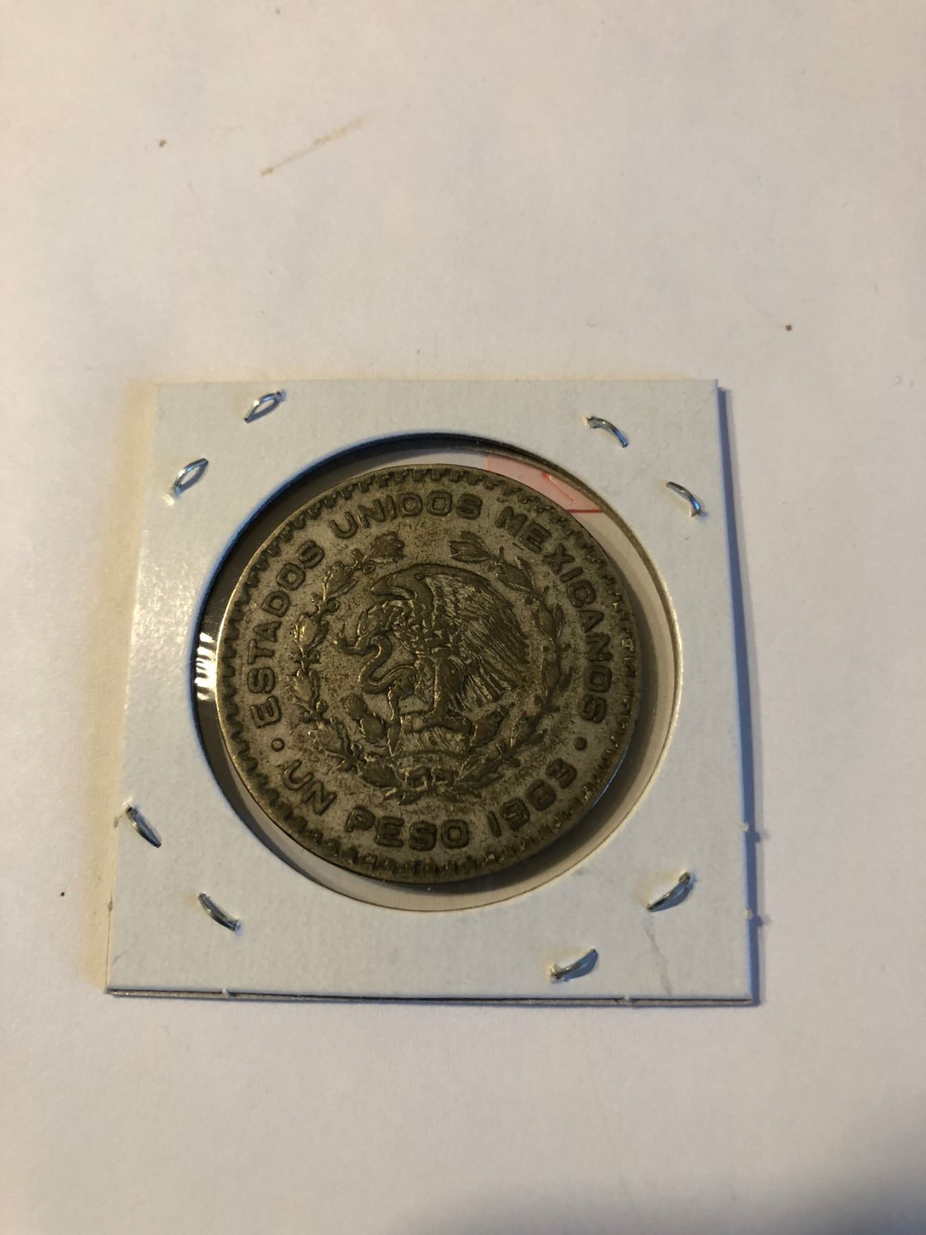 1963 Silver Mexico Un Peso in VF-XF Grade