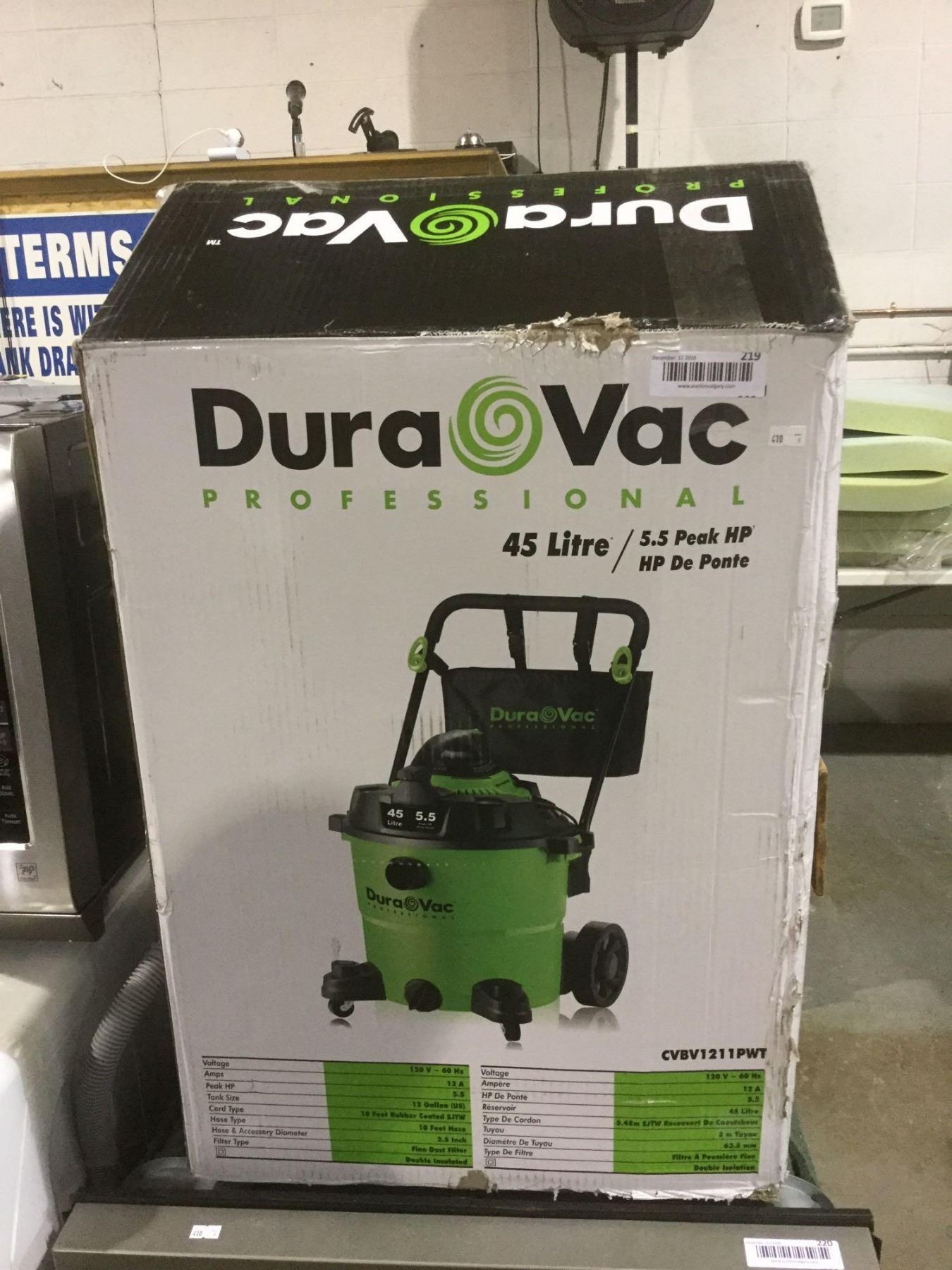 Dura Vac 45L Shop Vac