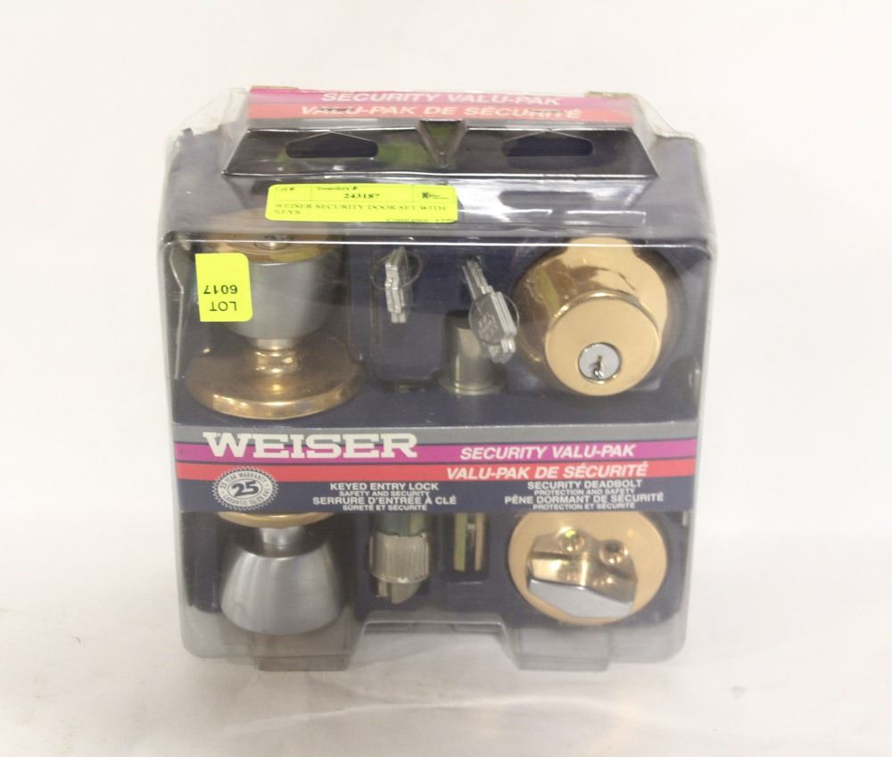 WEISER SECURITY DOOR SET WITH KEYS
