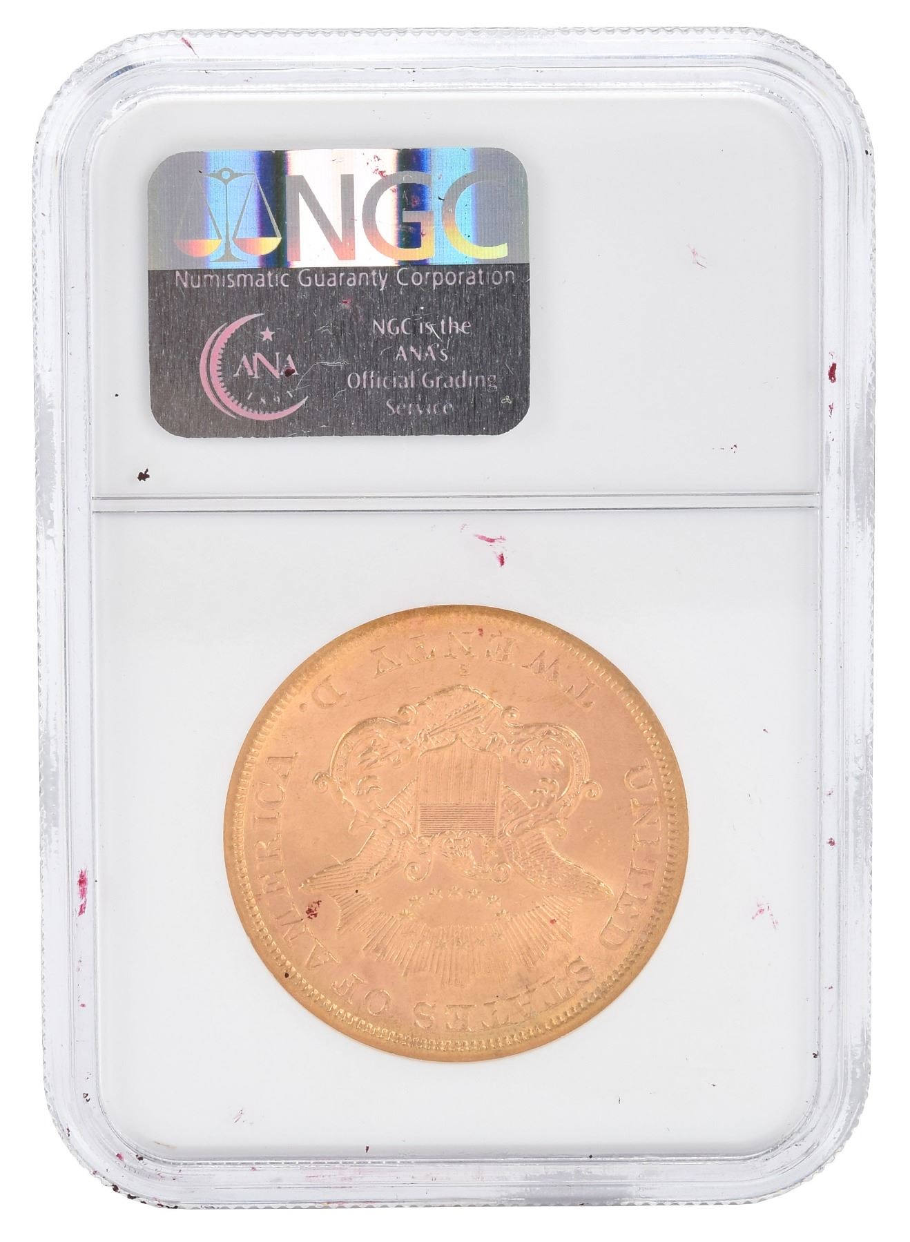 1865-S $20 Gold Liberty Head Double Eagle Coin recovered from the SS ...