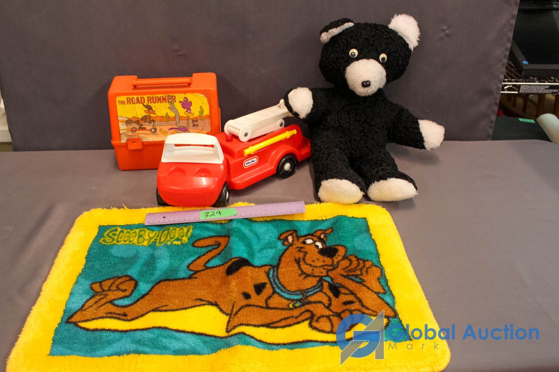 Lot of Vintage Road Runner Lunch Box, Little Tikes Fire Truck, Persian ...