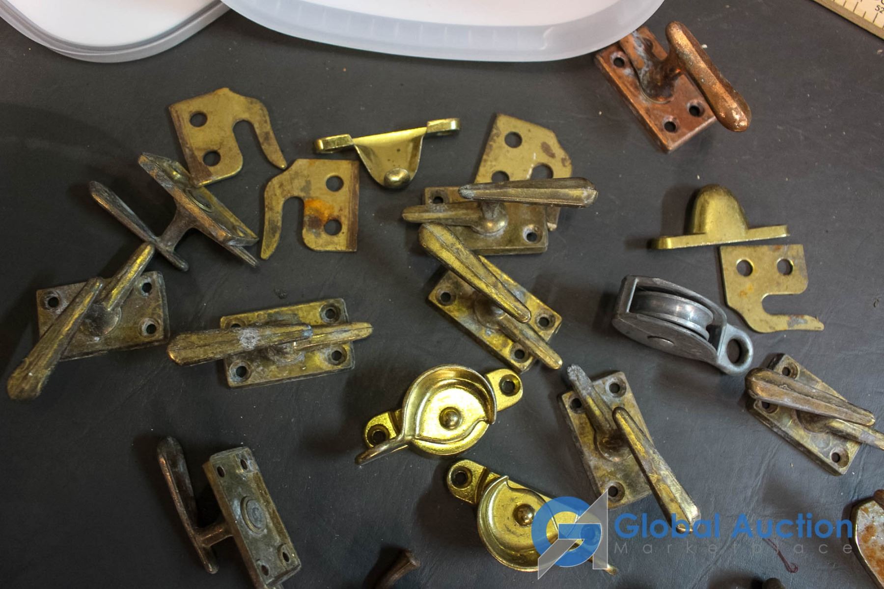 Vintage Brass Window Latches & Hardware