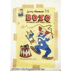 Larry Harmon Studios - Bozo the Clown Cover Preliminary Original Art ...