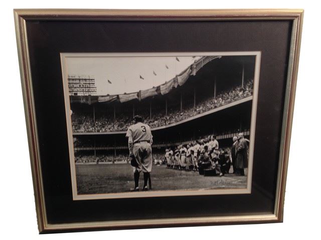 "The Babe Bows Out" Nat Fein Original Photo