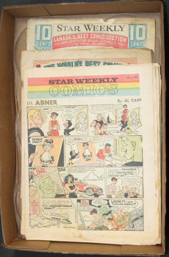 COMIC STRIP INSERTS FROM 1947, 1962 AND 1963