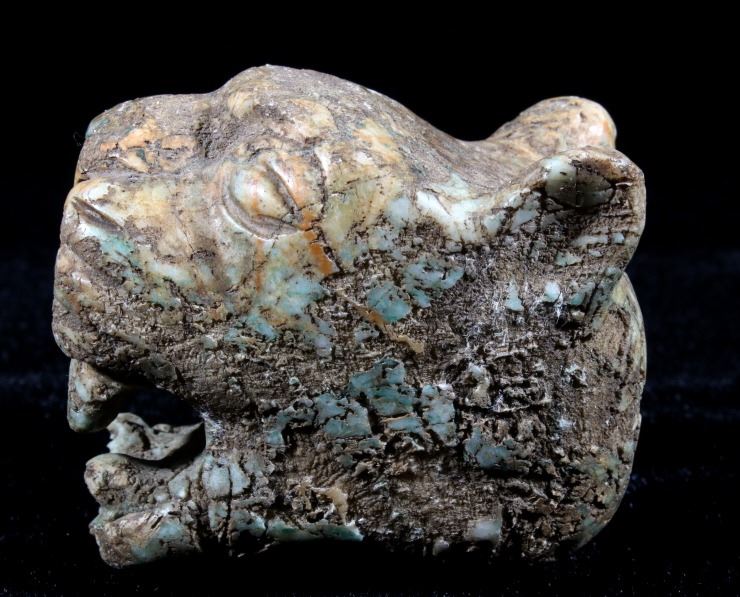 Pre-Columbian Mayan Jade Jaguar Effigy c. 250 A.D.