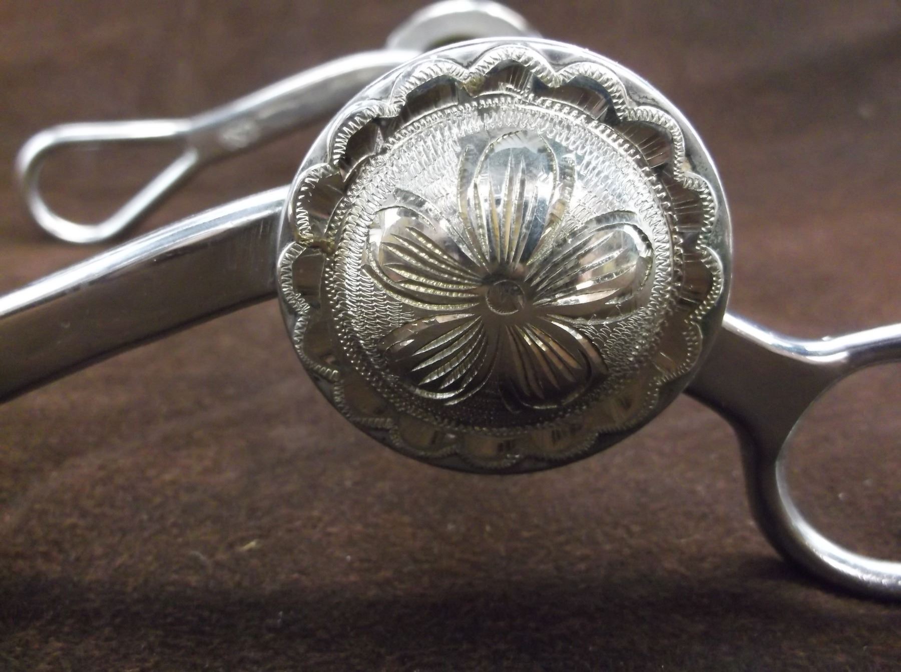 Marked CSC Bit- Silver Conchos- Short Shank With Oval Rein Ring- Copper ...