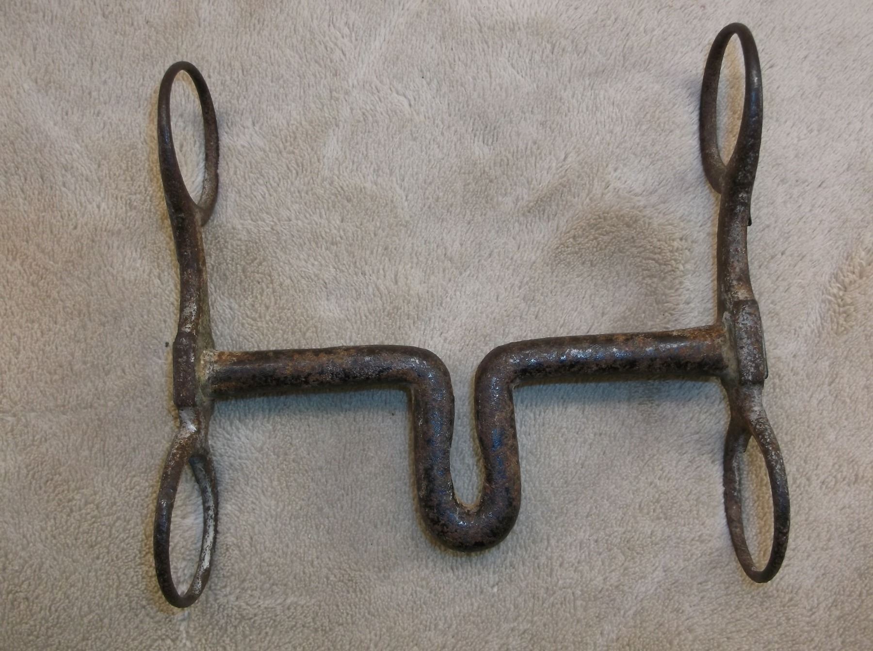 Unmarked McChesney Bit- Short Shank- Pinch Port- Silver Overlaid- Pre 1928