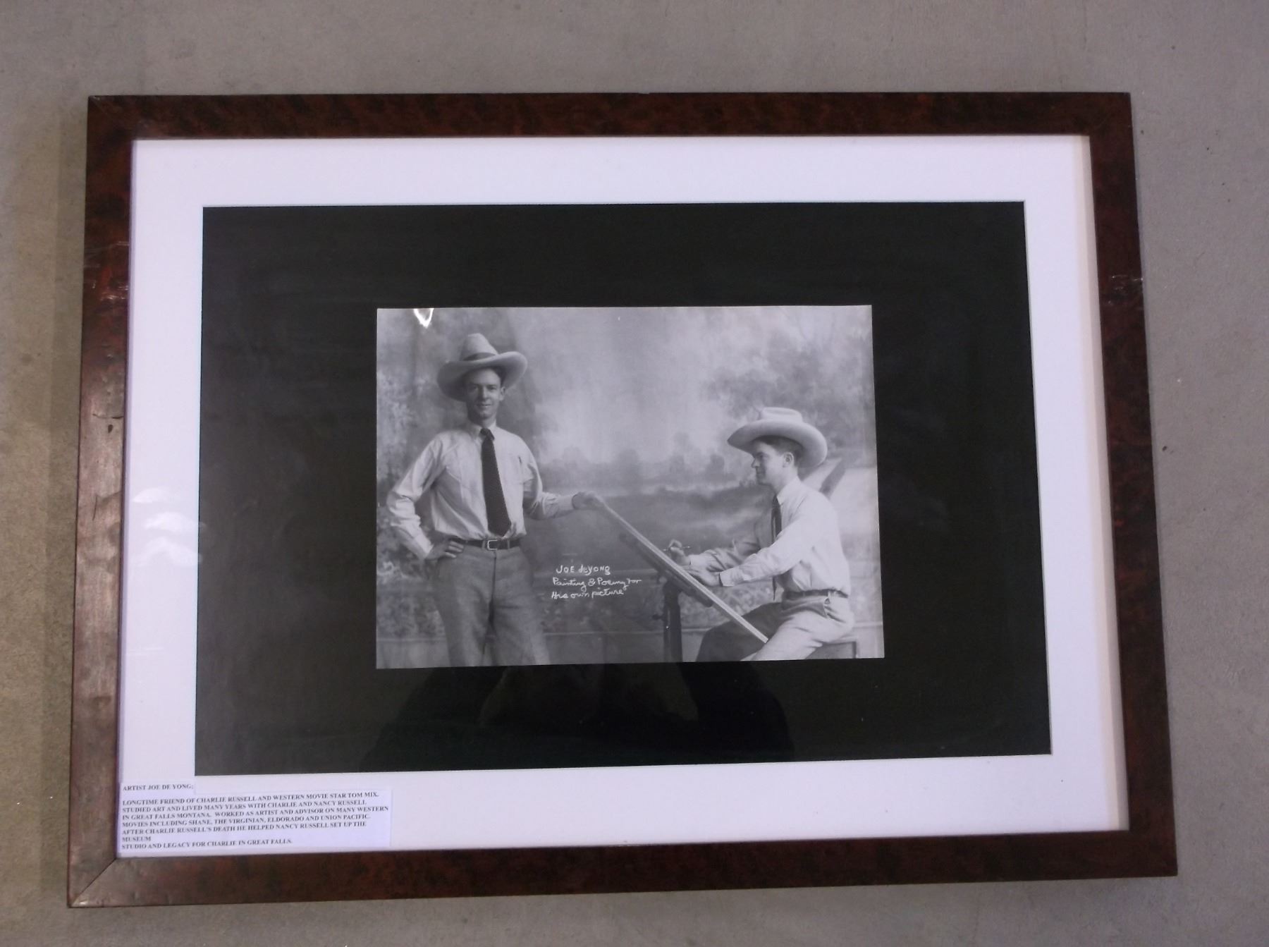 Artist Joe D Young Painting Himself Print- Personal Friend of Charlie ...