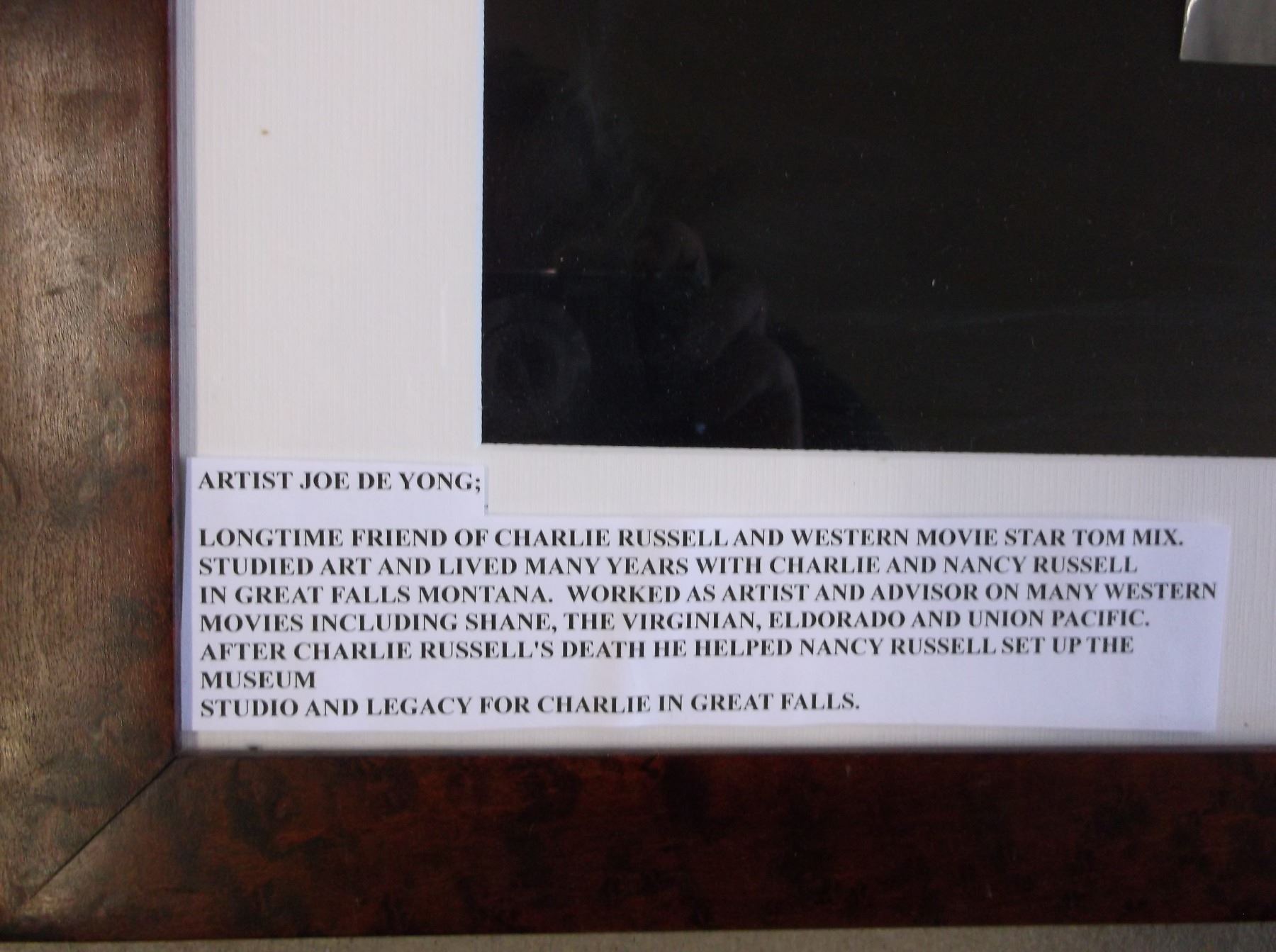 Artist Joe D Young Painting Himself Print- Personal Friend of Charlie ...