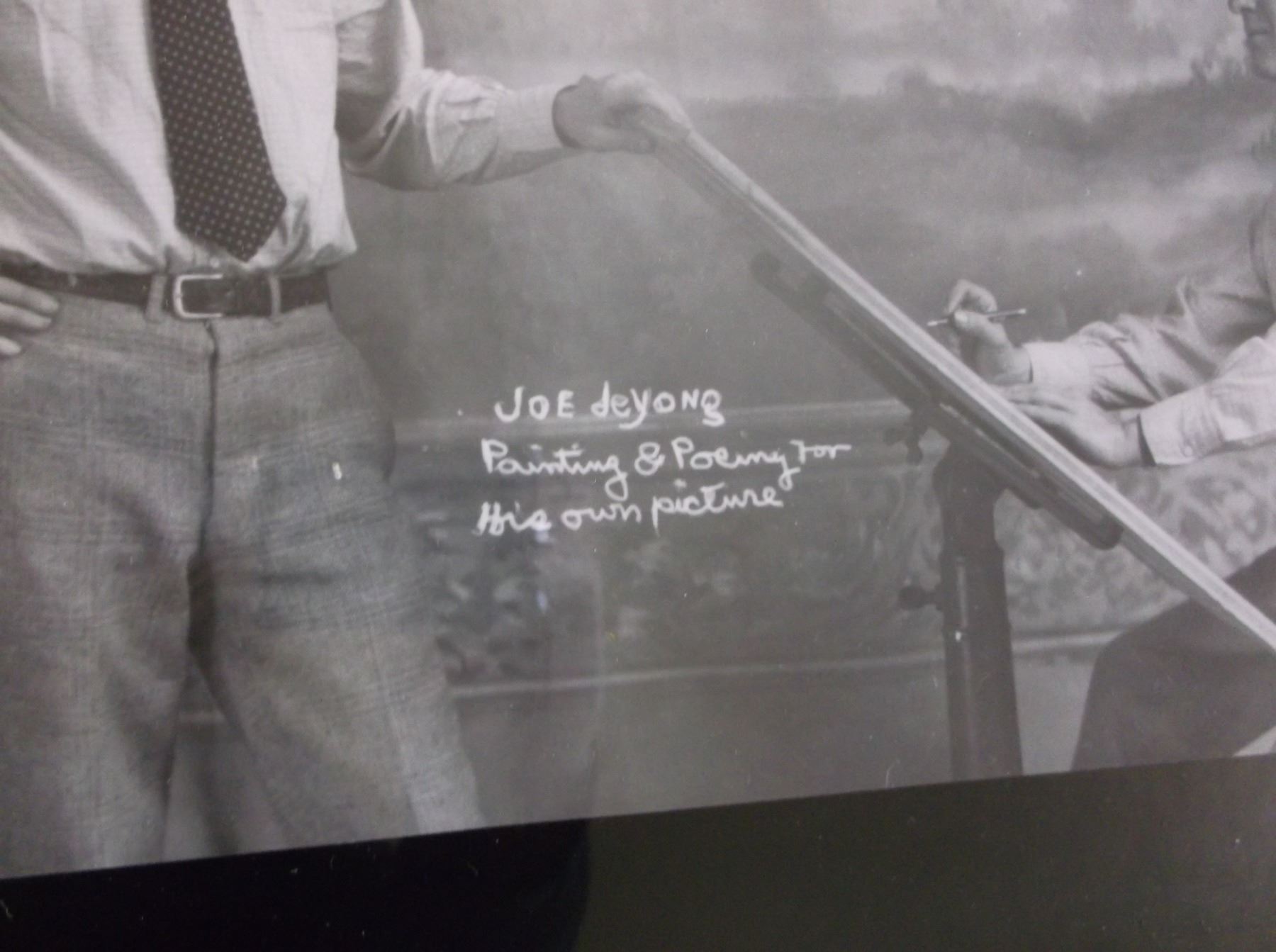 Artist Joe D Young Painting Himself Print- Personal Friend of Charlie ...