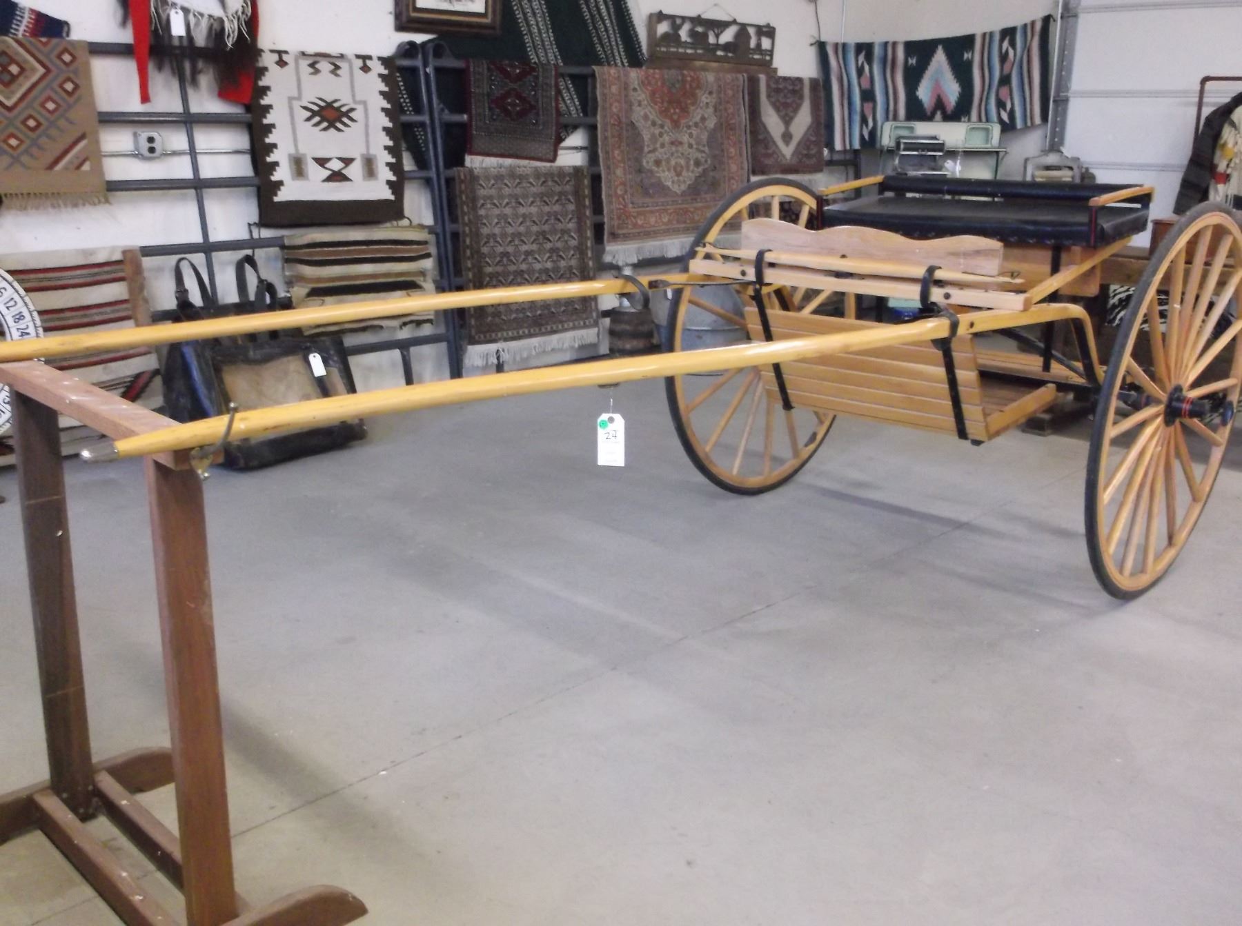 Single Horse Sulky- Like New Condition- Steps- 46" Wheels- 2 Seater ...