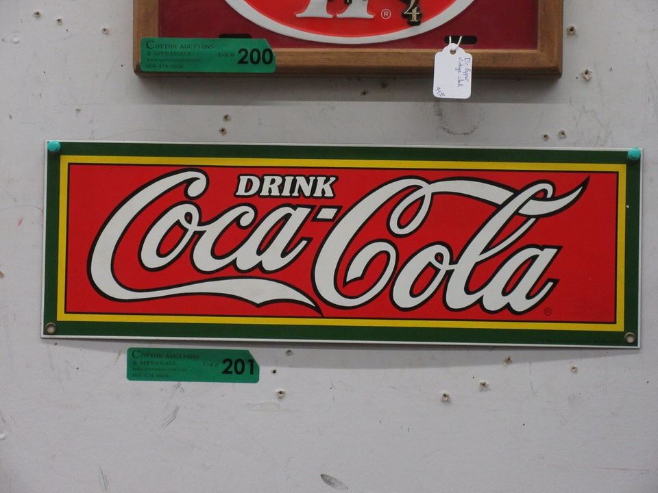Porcelain 5-Colour "Drink Coca-Cola" Sign