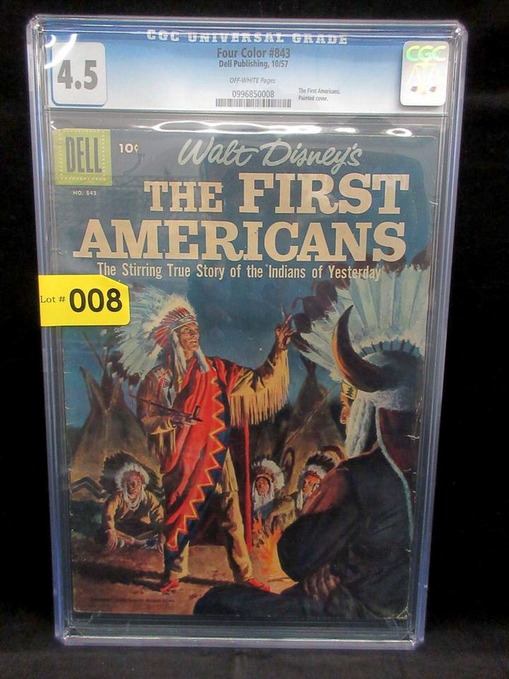 1957 Walt Disney "The First Americans" #843 Comic