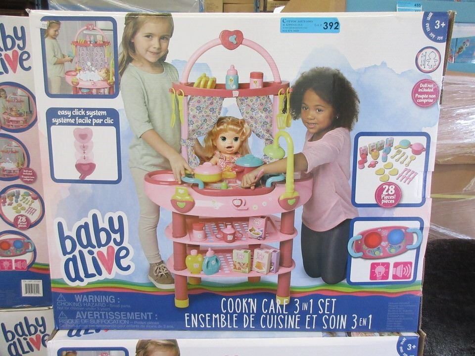 New Baby Alive Cook'n Care 3 in1 Set