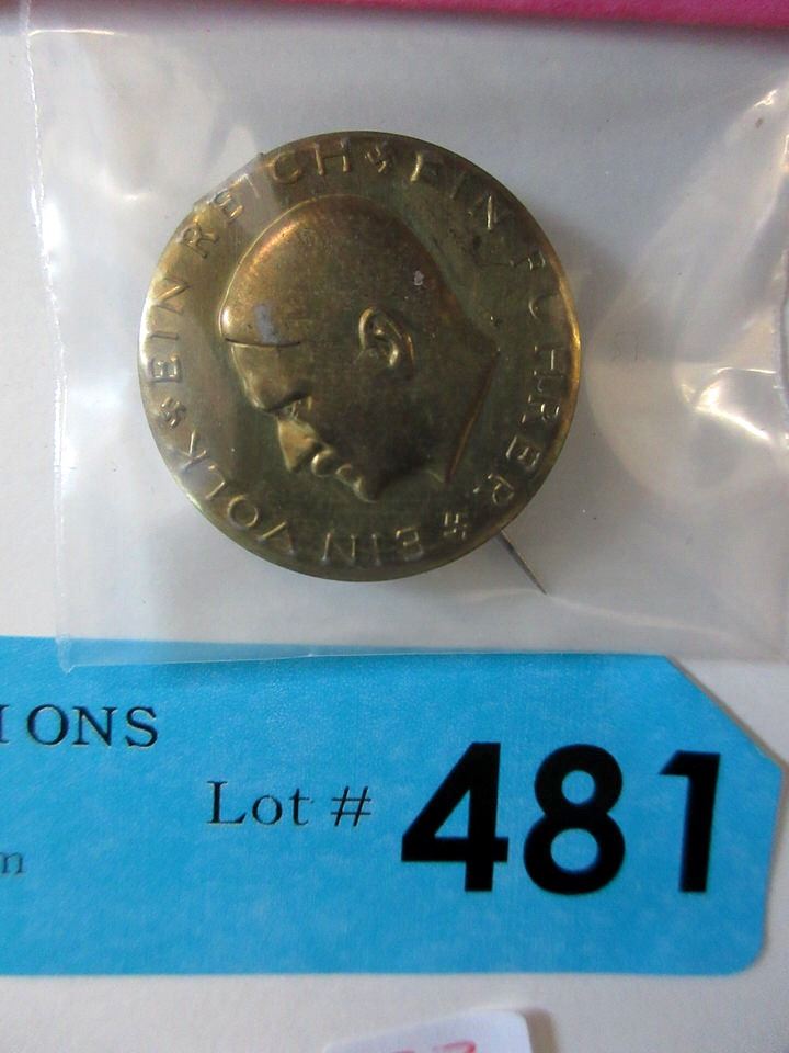 1935 German Hitler Slogan Lapel Pin
