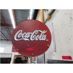 Double Sided Metal Coca-Cola Sign