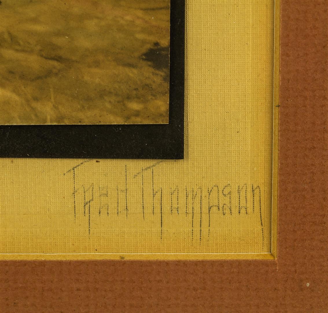 Vintage Signed Fred Thompson Hand Tinted Photograph Stony Brook Stream ...