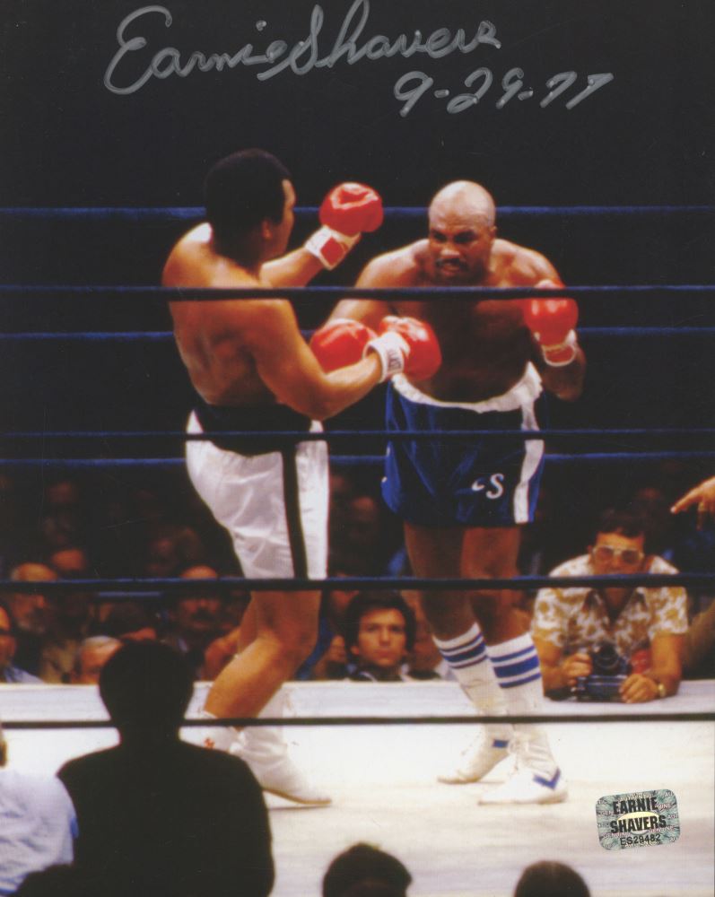 Earnie Shavers Signed "Muhammad Ali vs. Earnie Shavers" 8x10 Photo ...