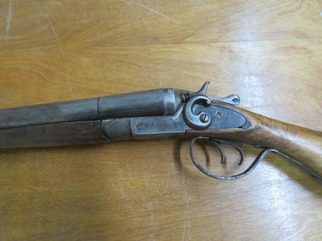 DOUBLE BARREL 212 GUAGE SHOTGUN, PATENTED DEC. 12, 1892 TWISTED FINISH ...
