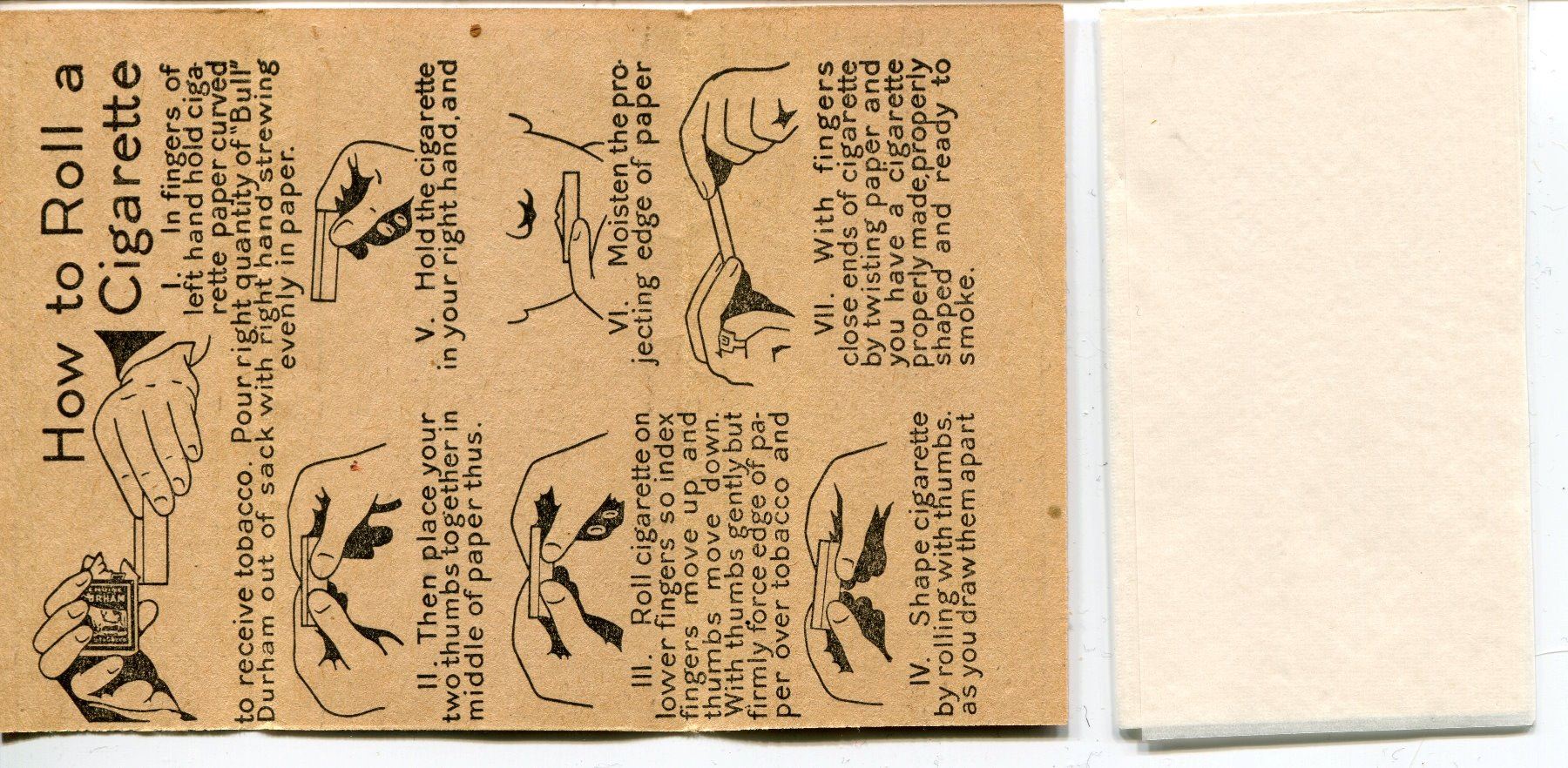 TOBACCO/CIGARETTE ROLLING PAPERS (RIZLA LLF, RARE), *1890 TO 1910 ...