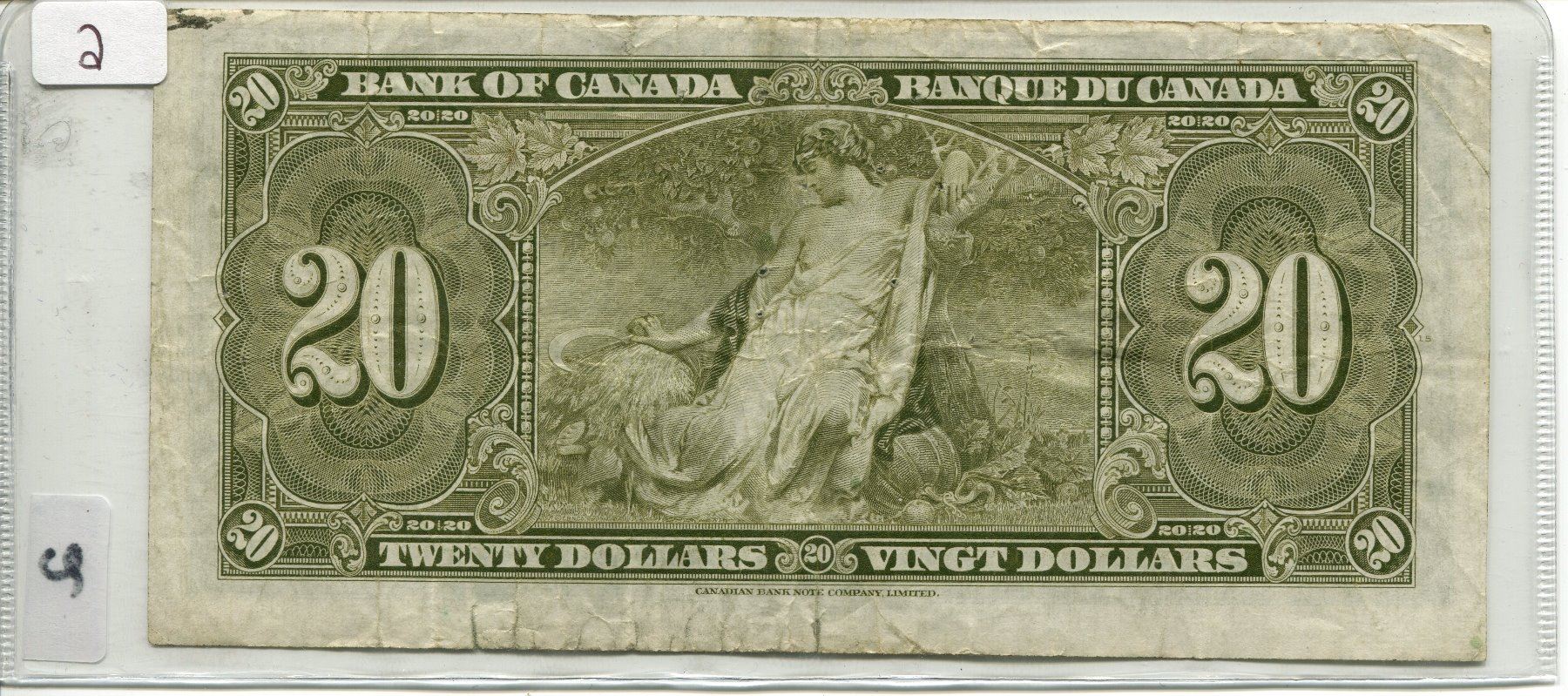 1937 BANK OF CANADA (20 DOLLAR NOTE)
