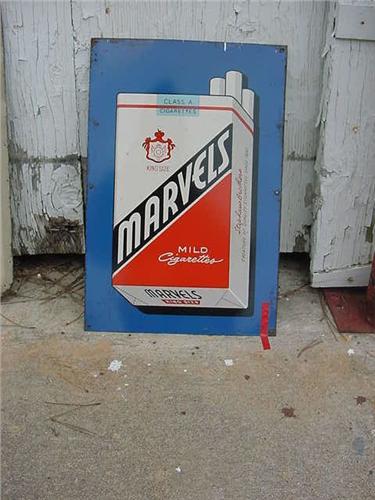 Marvel Cigarette Sign