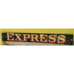 Railroad Express Porcelain Sign
