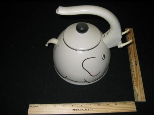 One genuine whistling elephant tea kettle.