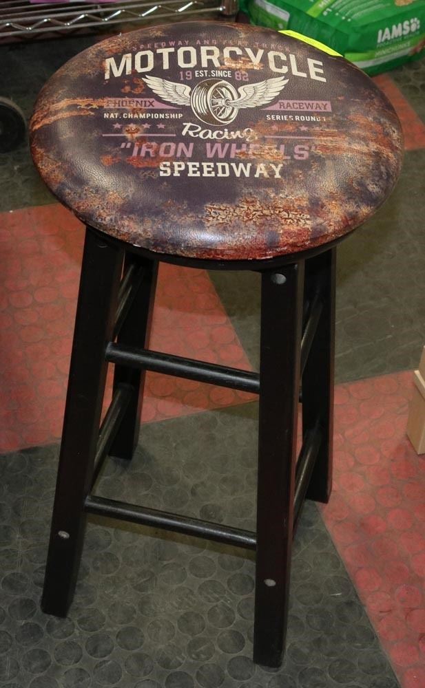 MOTORCYCLE THEMED STOOL
