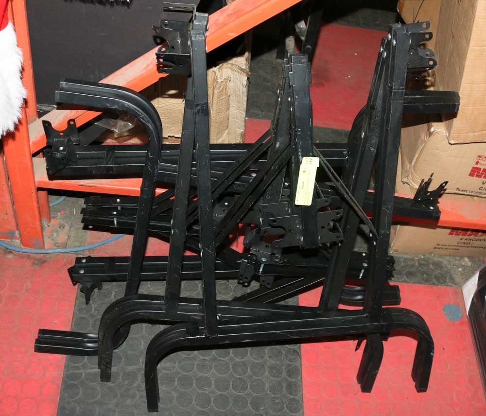 SET OF 4 METAL FOLDING TABLE LEG STANDS