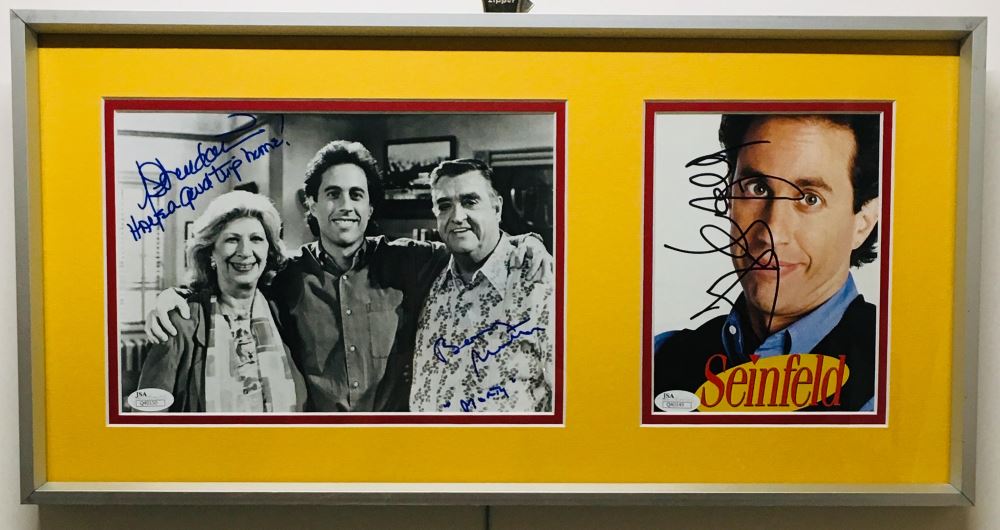 Jerry Seinfeld, Liz Sheridan Barney Martin Signed "Seinfeld" 10.5x20.5 ...