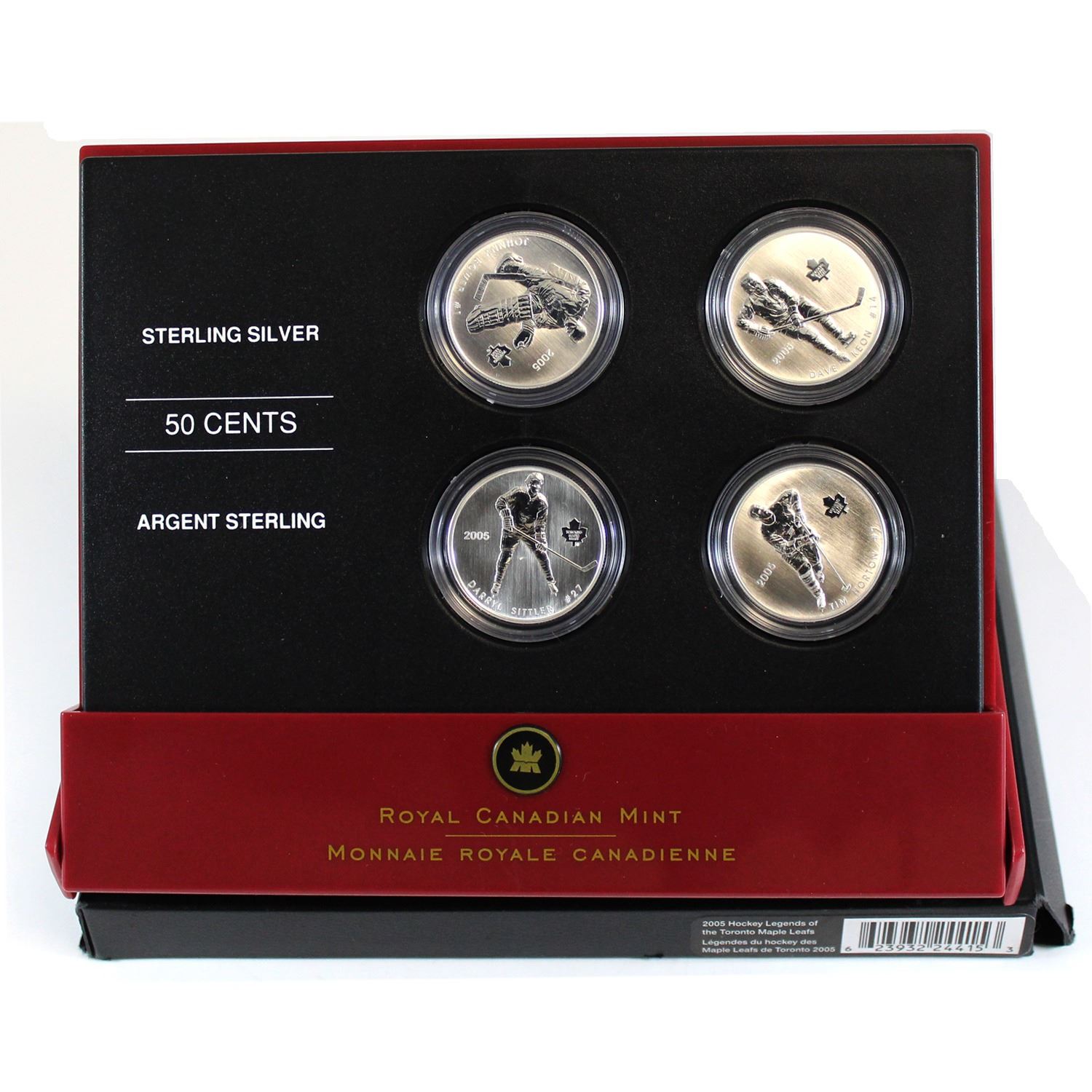 2005 Canada 50-cent Toronto Maple Leafs Hockey Legends Sterling Silver ...