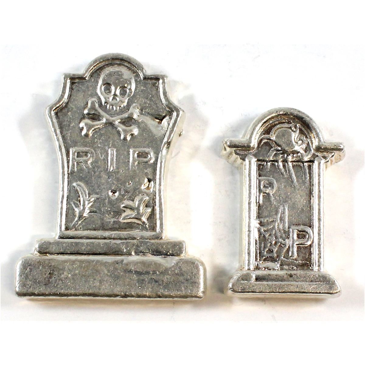 3oz & 5oz "R.I.P." Gravestone Poured .999 Fine Silver Bars (Tax Exempt ...