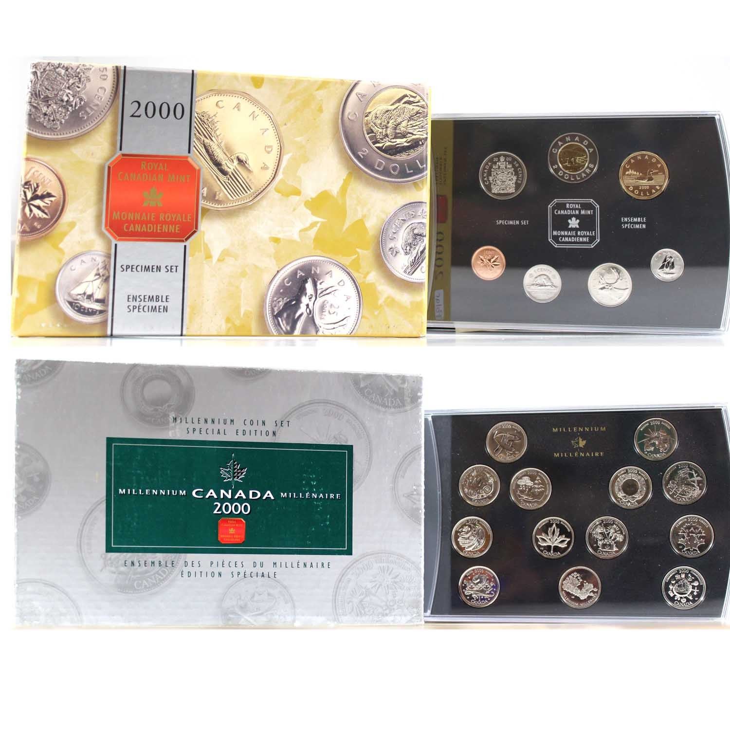 2000 Canada Polar Bear Specimen Set & 2000 Canada Specimen Millennium ...