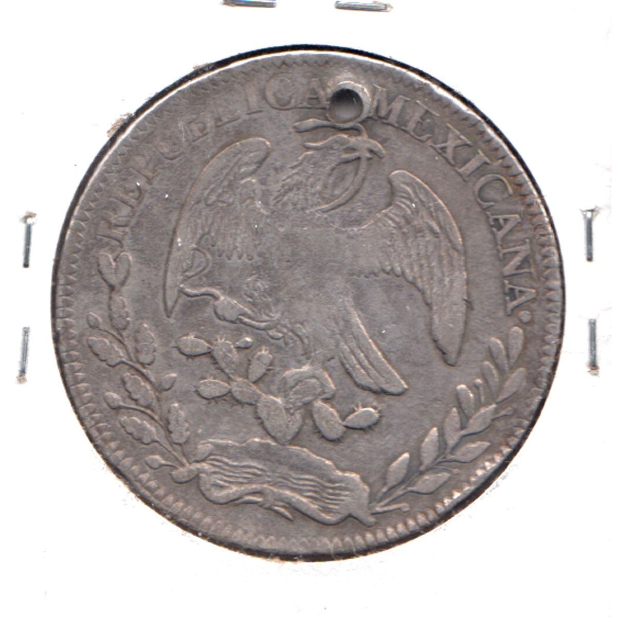 Mexico 1847-Zs Mexico Zacatecas 8 Reales (impaired)