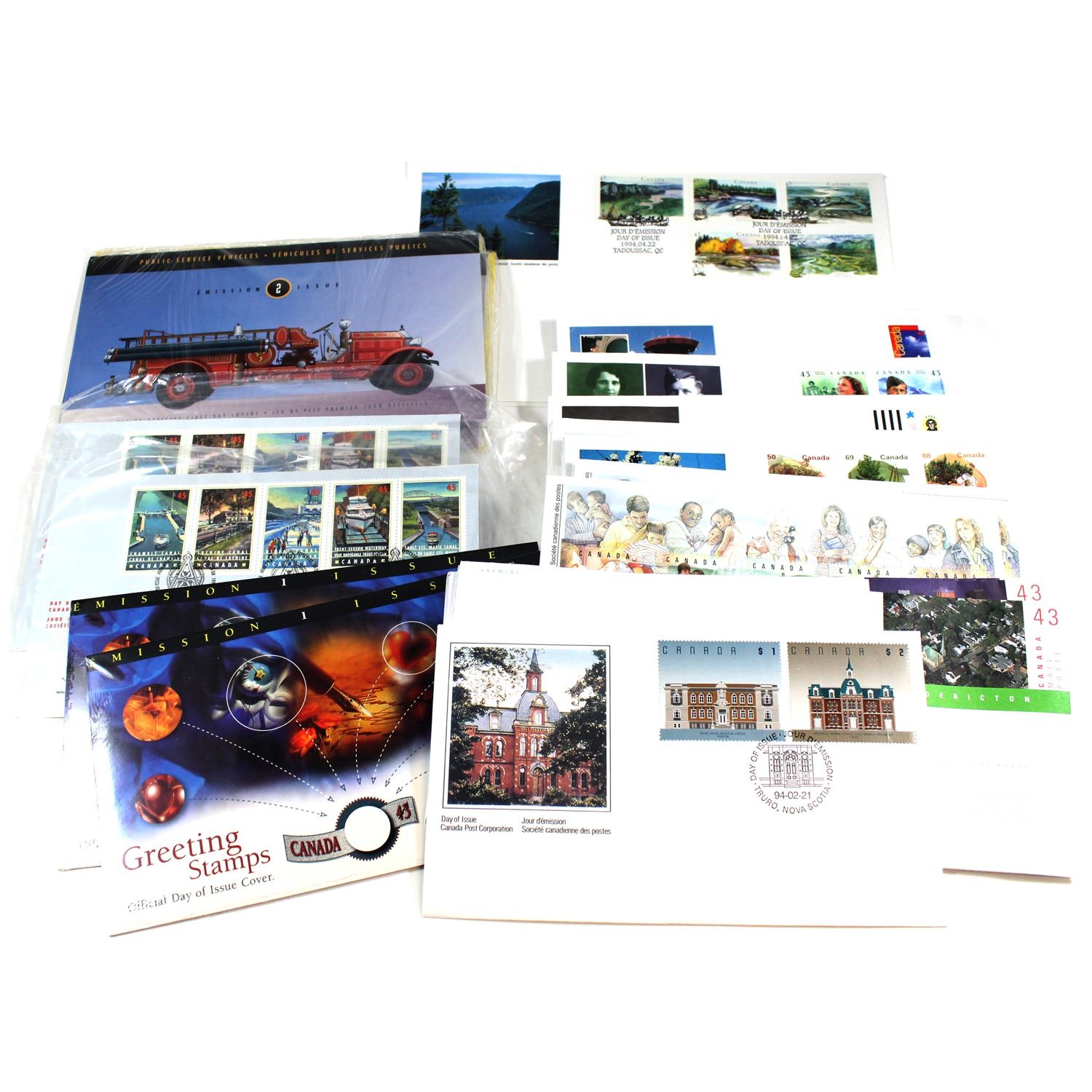 Stamps; First Day Cover Year 1994 Estate Lot. 60 Pieces. Virtually all ...