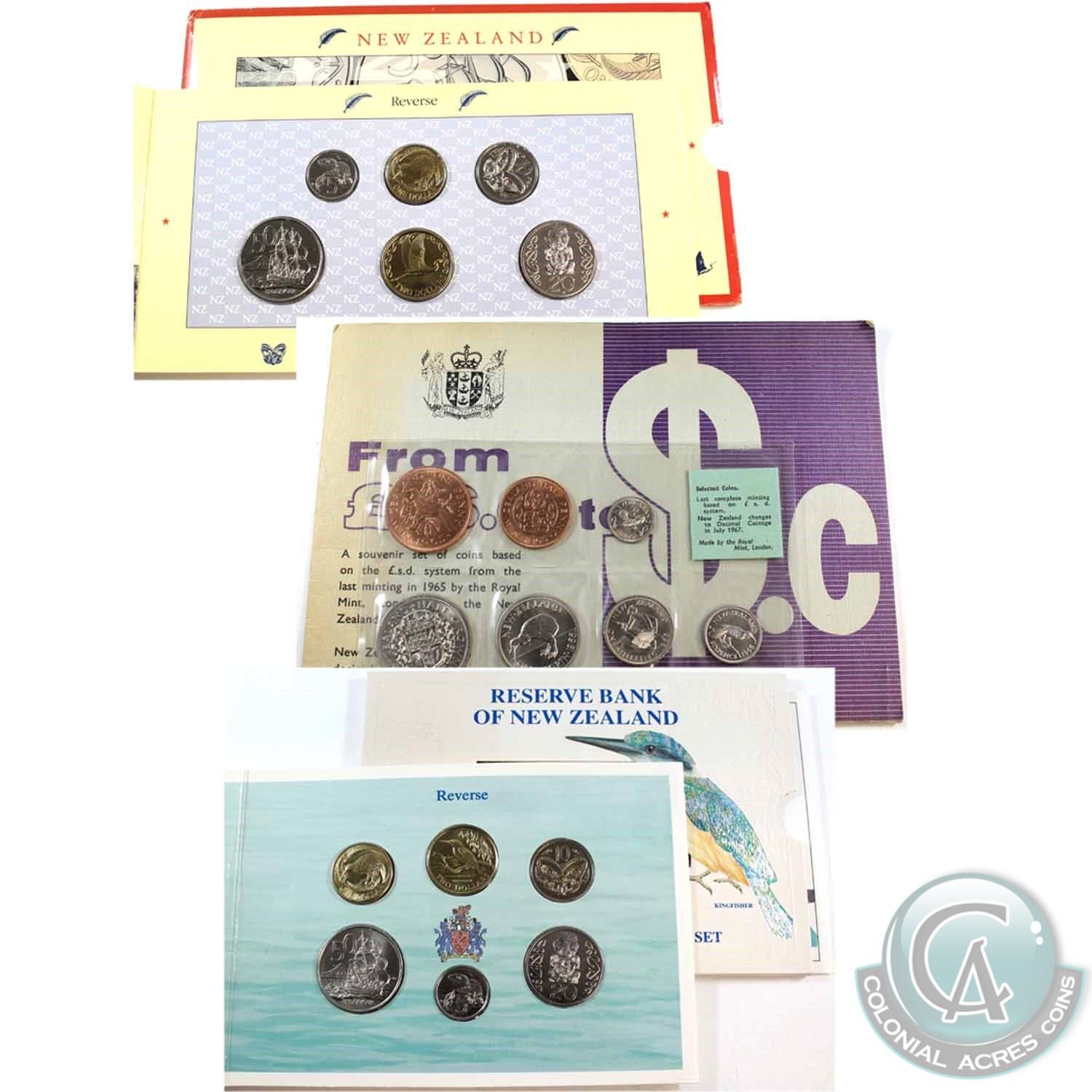 New Zealand Mint Issue: Lot of 3x New Zealand Brilliant Uncirculated ... New Zealand Mint Issue: Lot of 3x New Zealand Brilliant Uncirculated ...