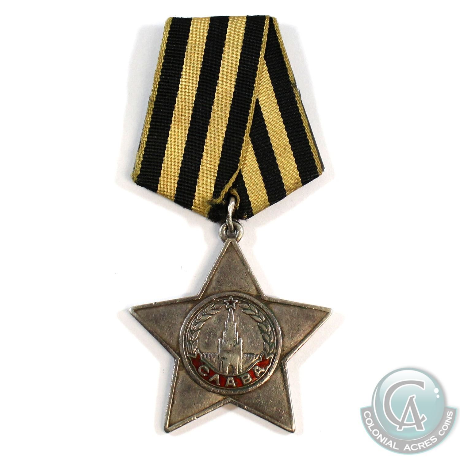 Soviet Russia - Order of Glory Medal & Ribbon.