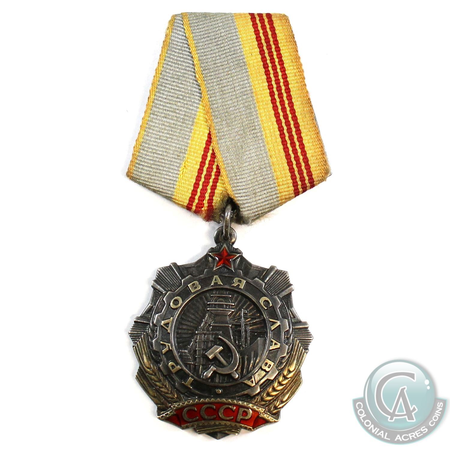 Soviet Russia - Order of Labour Glory Medal & Ribbon.