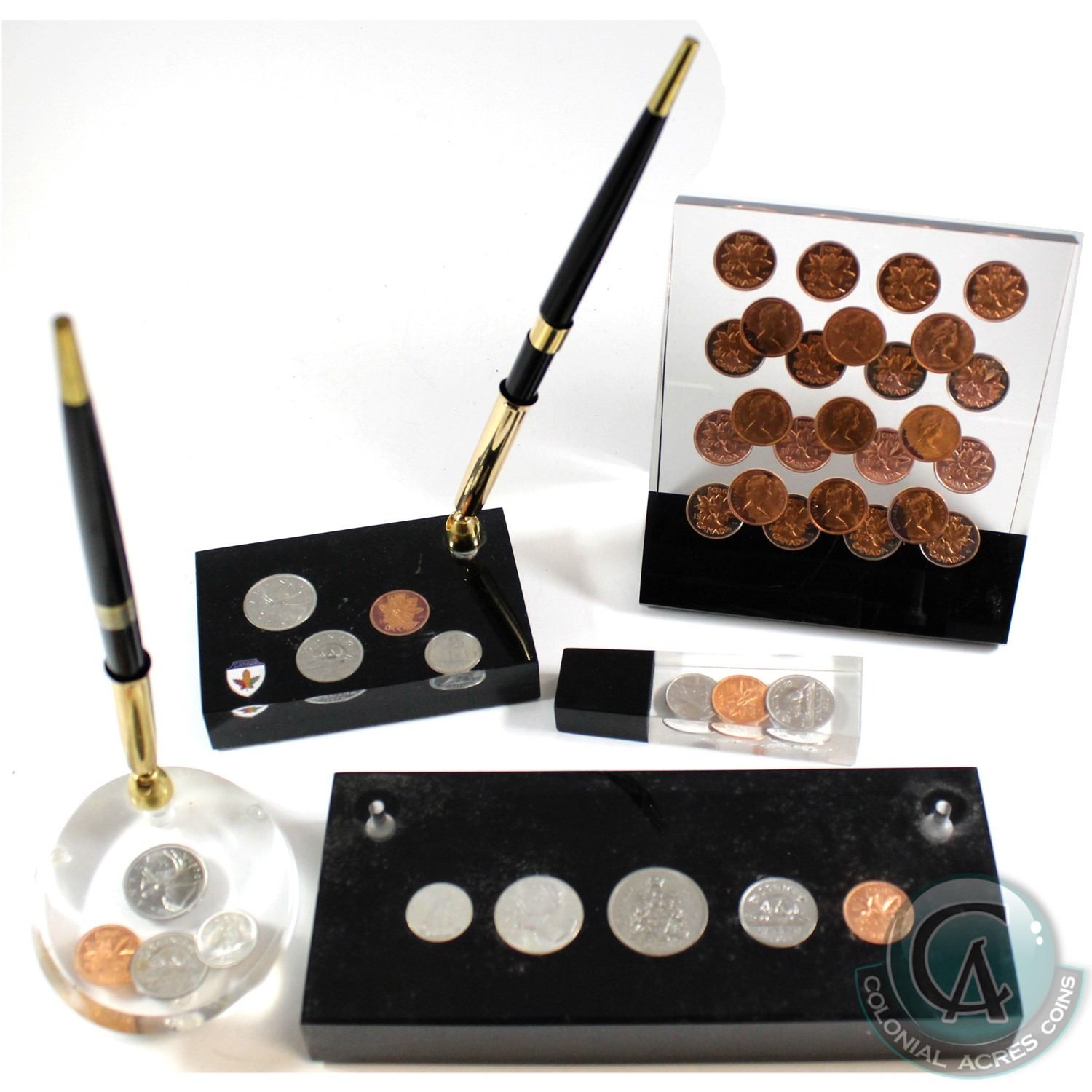*Estate Lot 1968-1980 Canada Coin Collection in Acrylic Displays. You ...