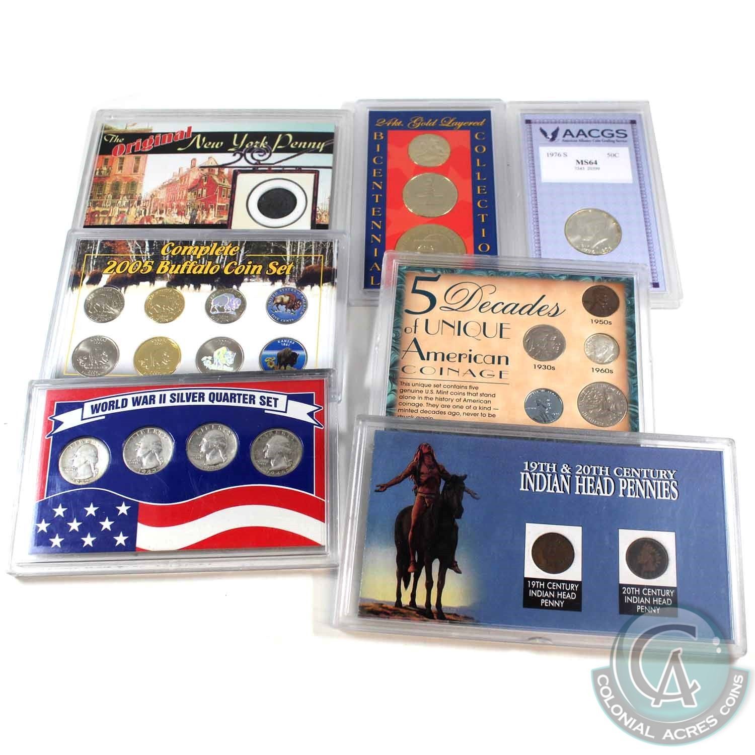 Estate Lot United States Coin Collection in Presentation Cases. You ...