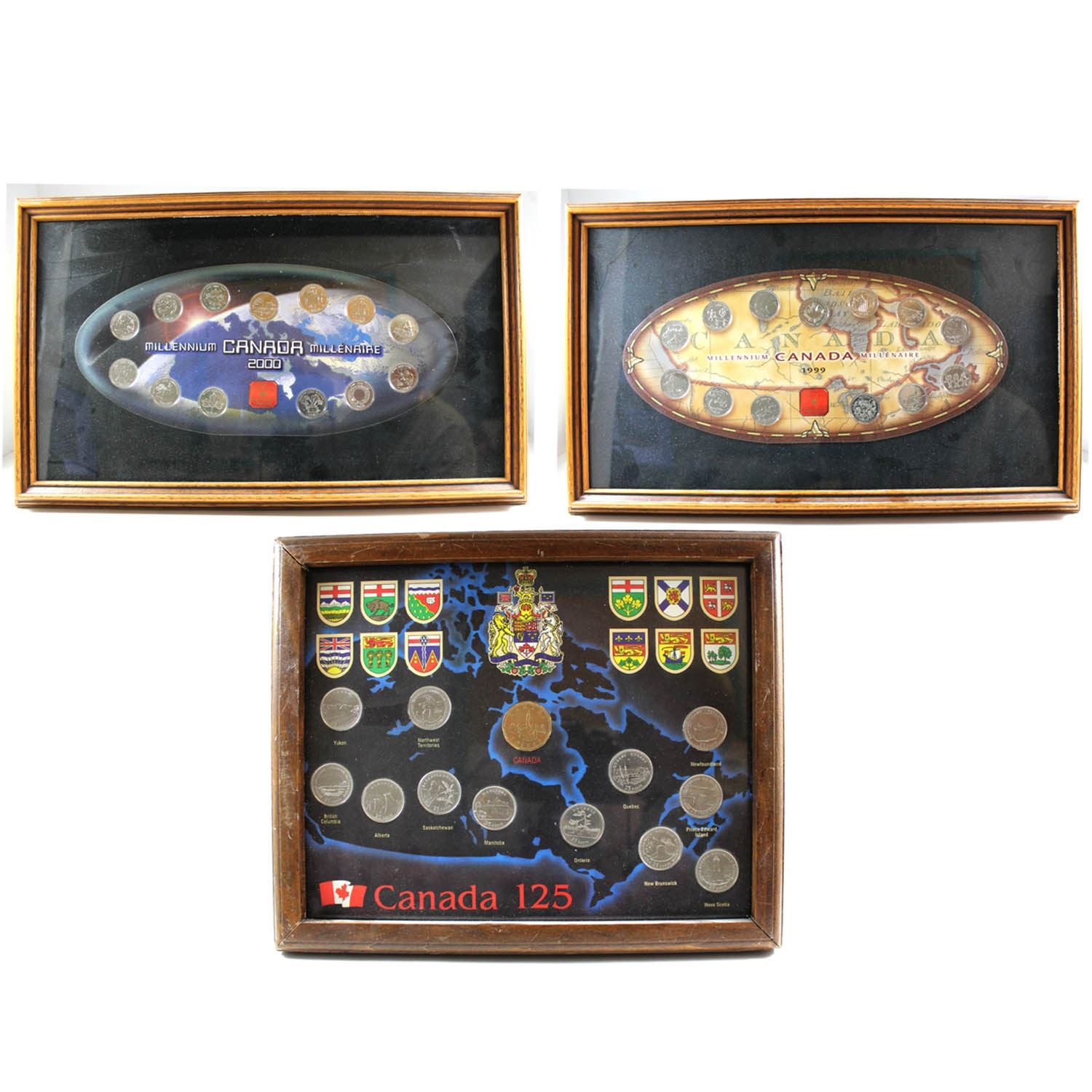 * 1992, 1999, 2000 Canada Commemorative 25-cent Sets in Official RCM ...