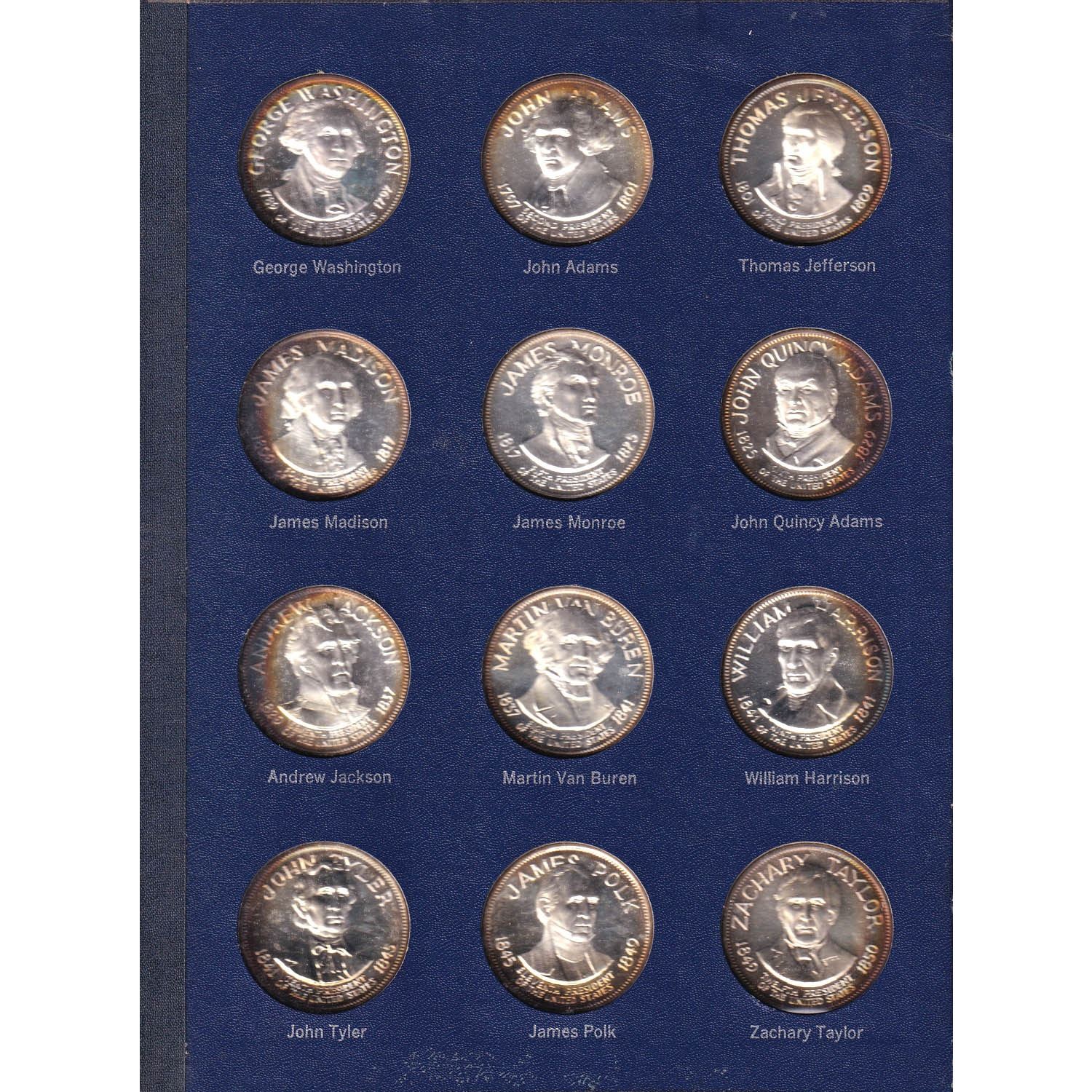 1970 Franklin Mint- Sterling Silver United States Presidential Medal ...