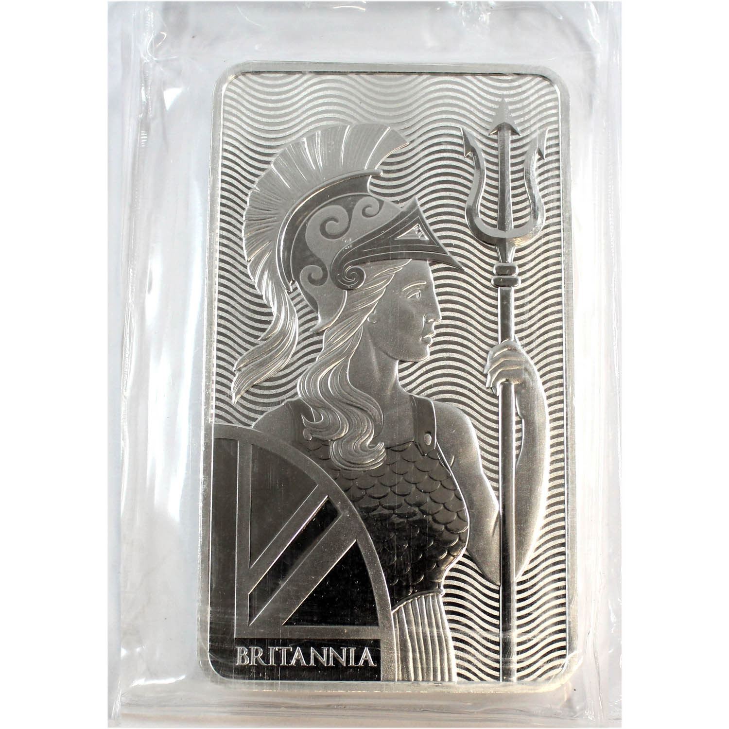 Royal Mint 10oz Fine Silver Bar with Britannia Design (Tax Exempt).