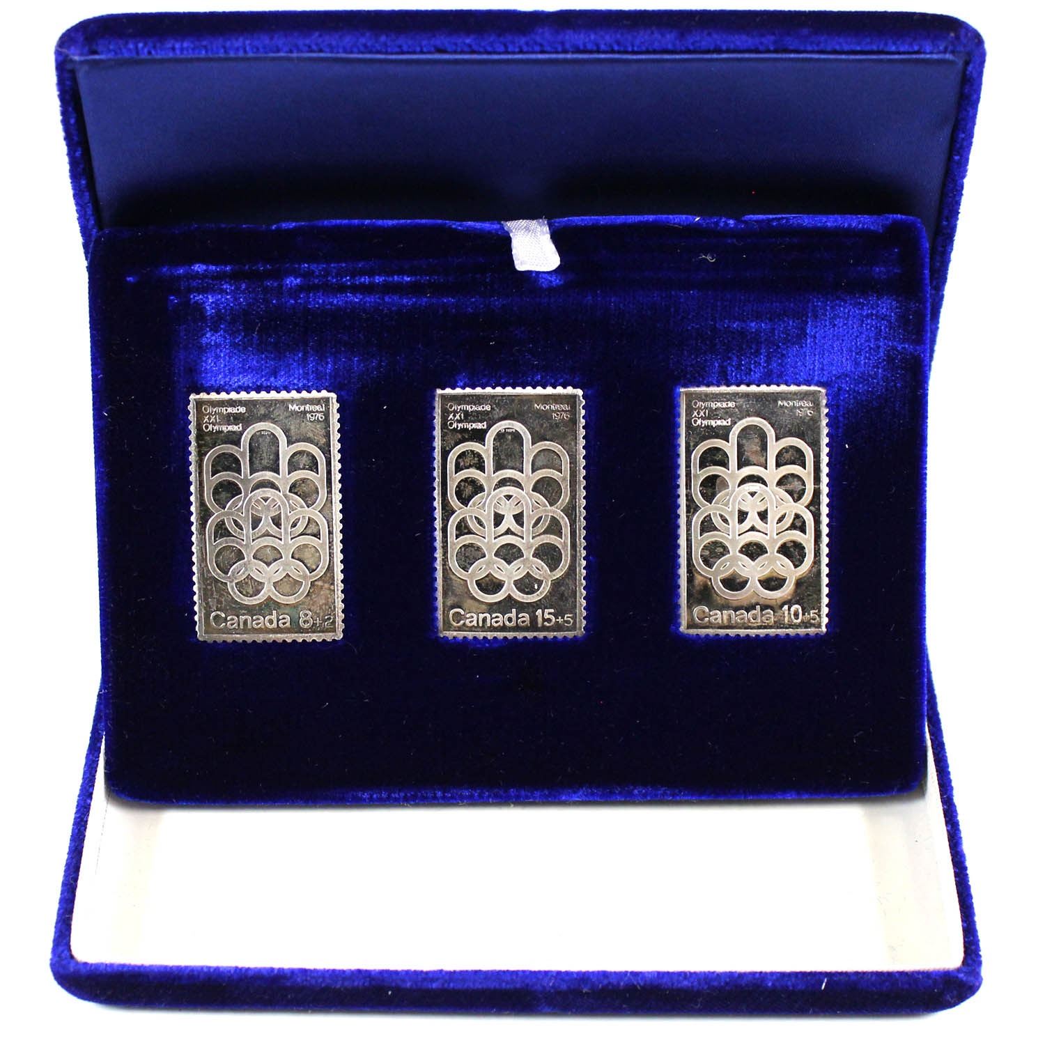 1976 Canada 'Summer Olympics' Fine Silver Stamp Bars with Postage ...