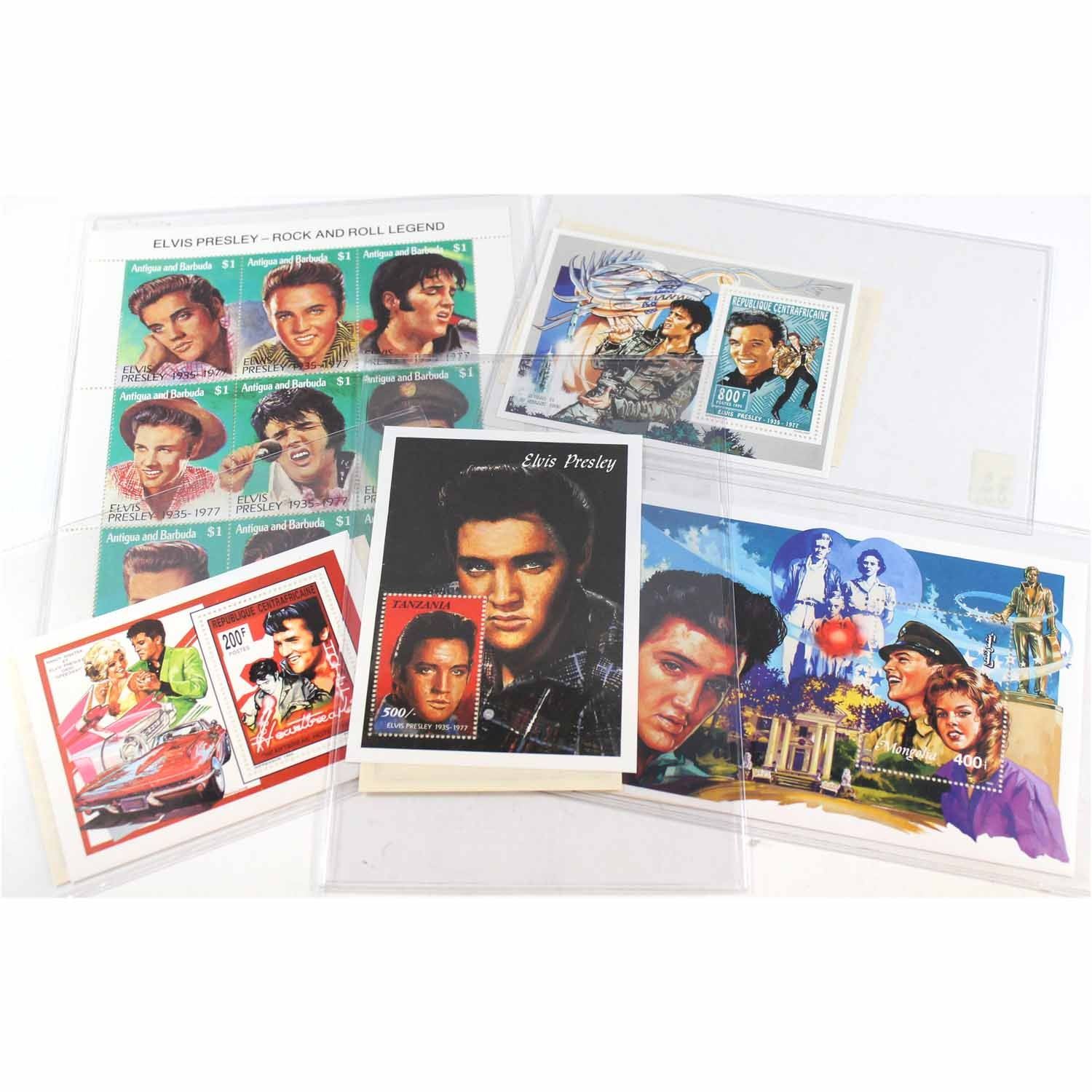 Estate Lot of International Collectors Society Elvis Presley Stamps ...